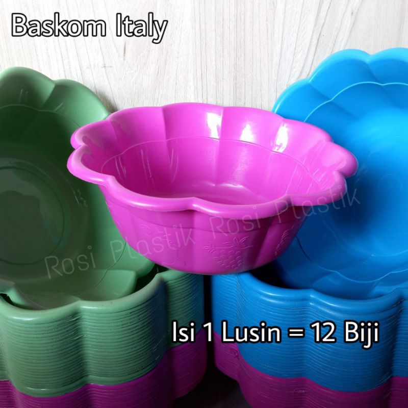 Jual Baskom Nasi Hajatan Italy 12biji = 1 LUSIN Ceting Berkat Mika ...