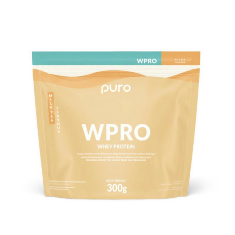 Jual PURO Wpro 300gr Susu Protein Whey Concentrate - Milk Tea | Shopee ...