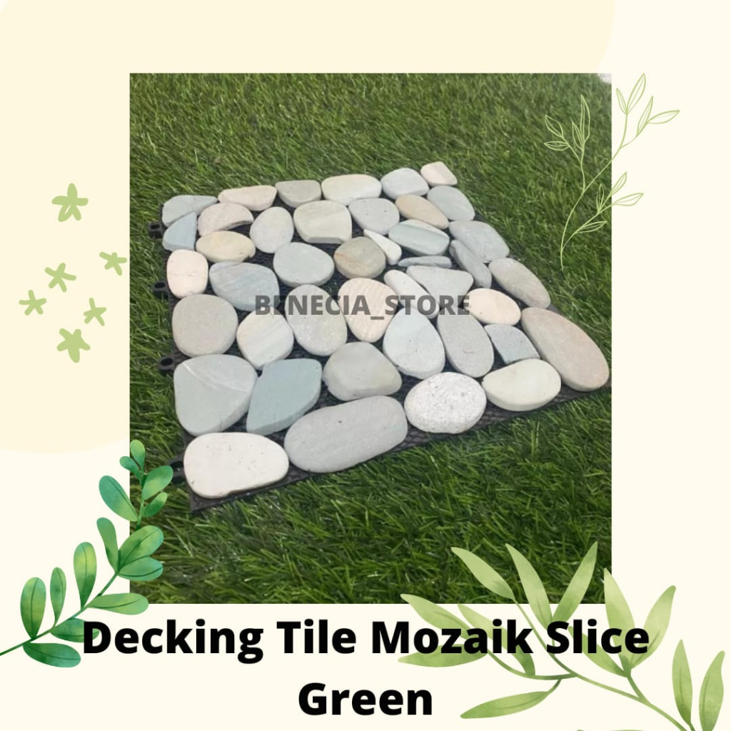Jual Decking Tile Batu alam Slice - Batu ubin Mozaik Slice bongkar ...