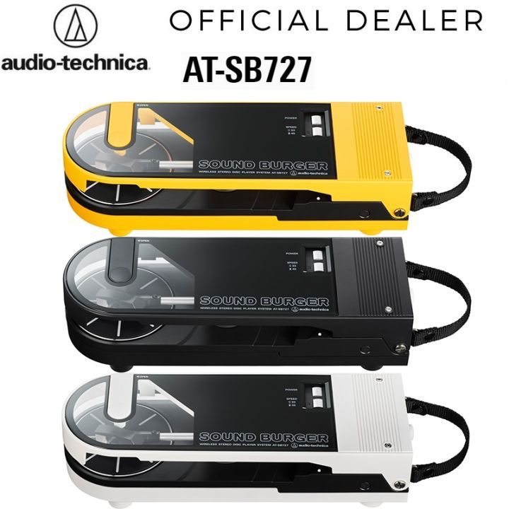 Jual Audio Technica AT SB727 Sound Burger Portable Bluetooth Turntable | Shopee Indonesia