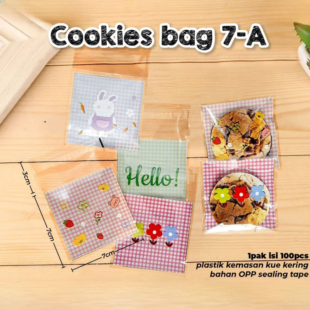 Jual Cookies Bag 7 A| B| C| D| E| F| G| H| i| Kantong Cookies | Plastik ...