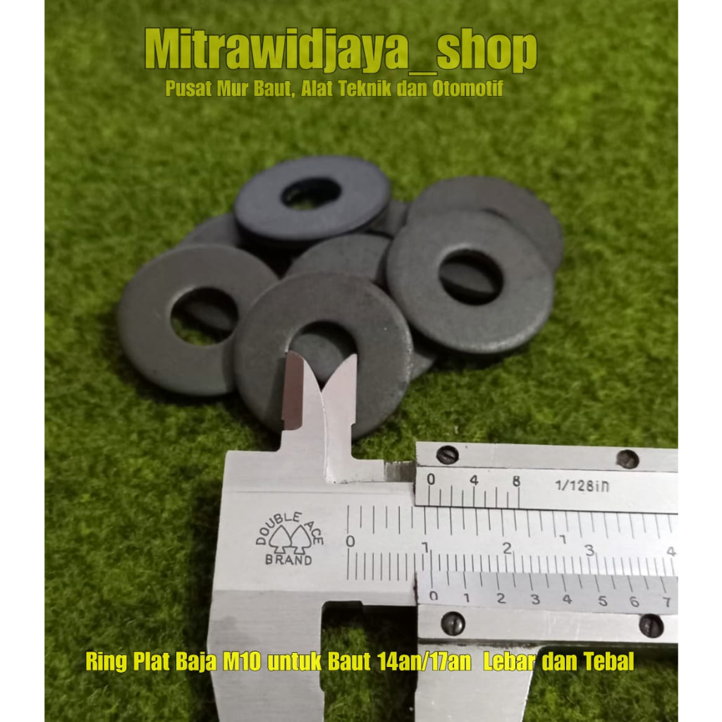 Jual Ring plat baja 6mm kunci 10 / ringplat baja m6 / ring plat baja M6 ...