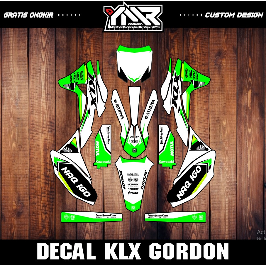 Jual Decal sticker stiker motor D TRACKER/DTX Full custom warna cerah ...