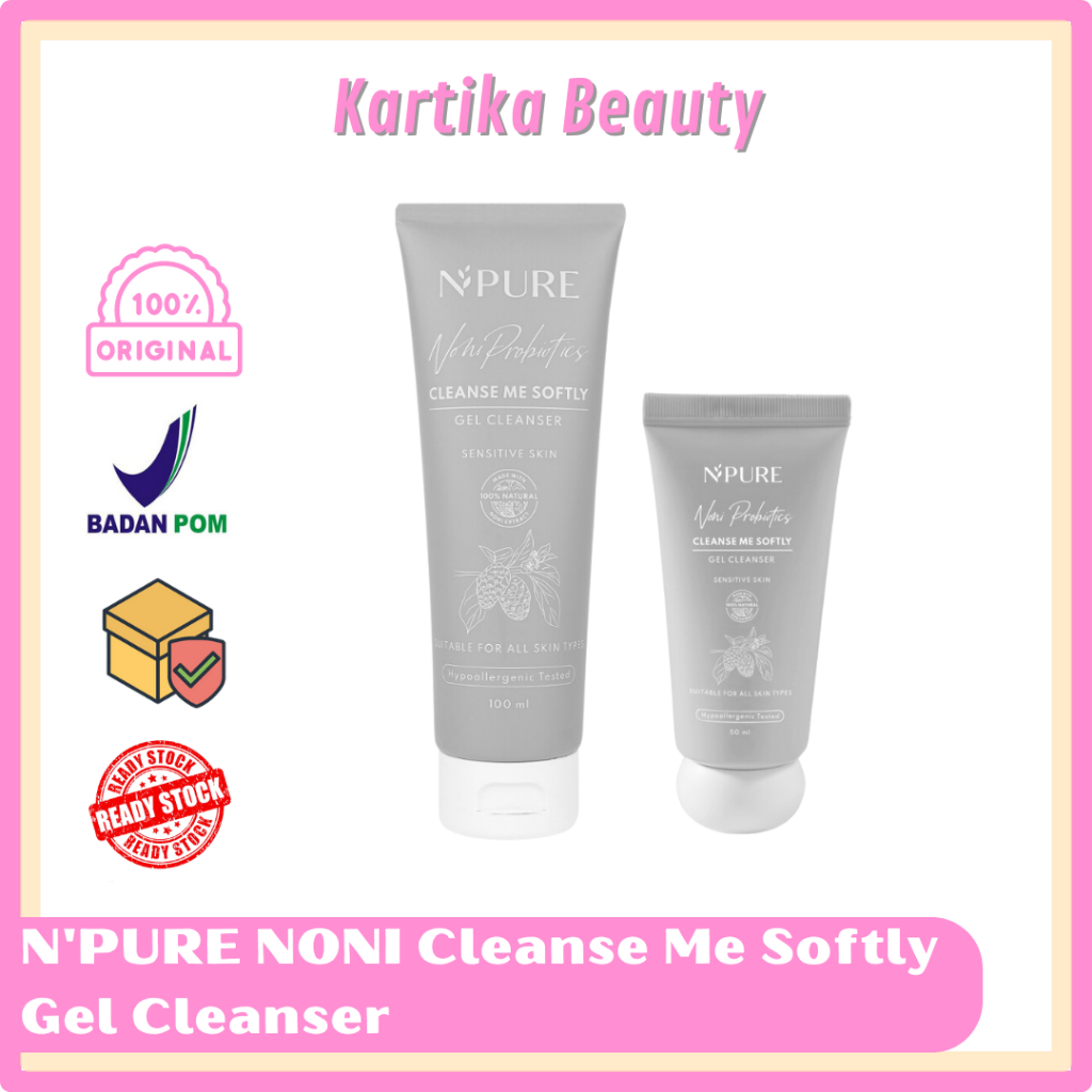 Jual NPURE NONI PROBIOTICS CLEANSE ME SOFTLY GEL CLEANSER 100 ML UKURAN ...