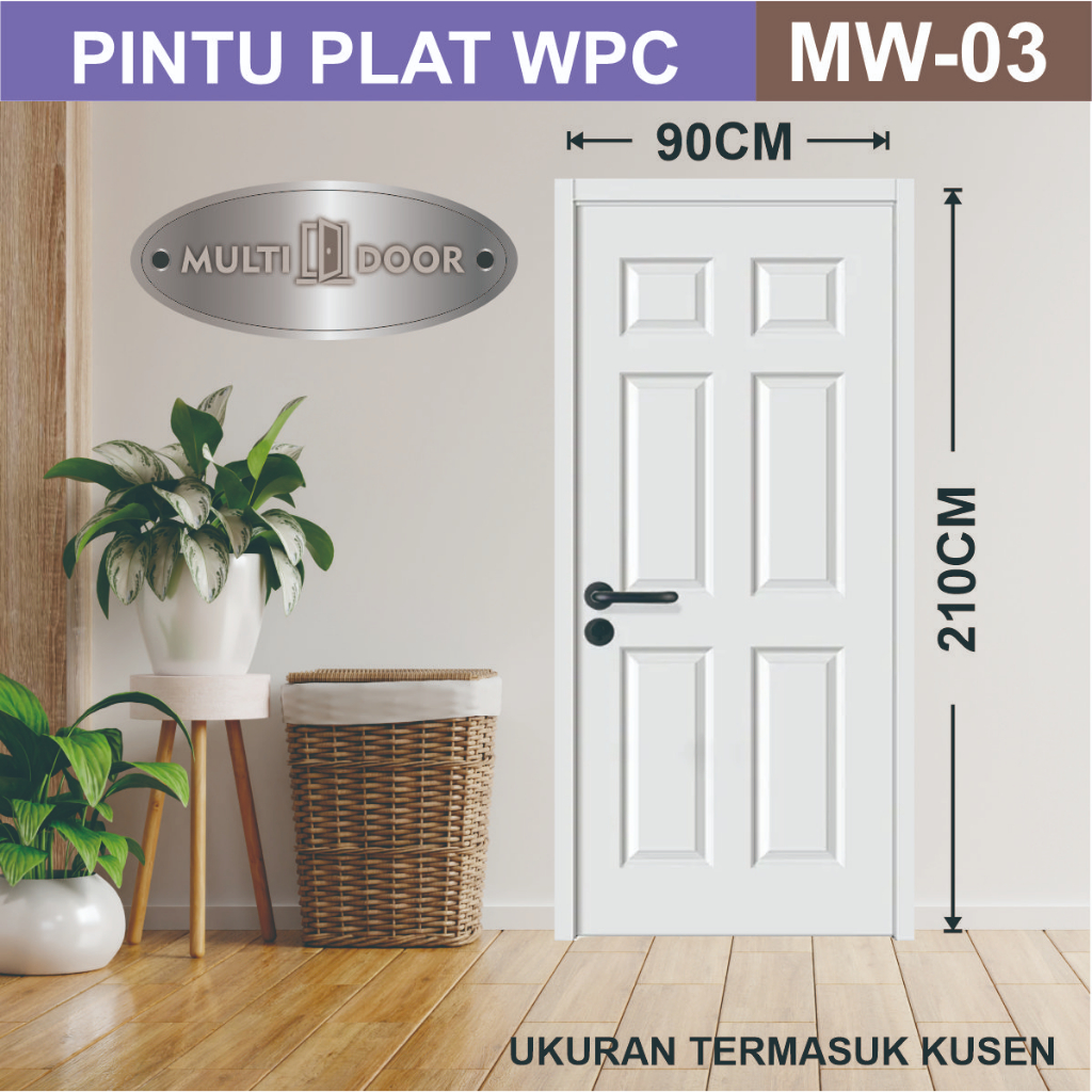 Jual Pintu Utama / Pintu Kamar WPC anti karat dan anti rayap | Shopee ...