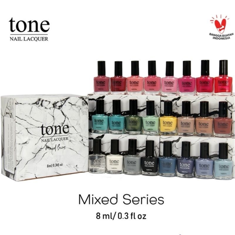 Jual Kutek kuku / nail polish lacquer tone mixed series | Shopee Indonesia