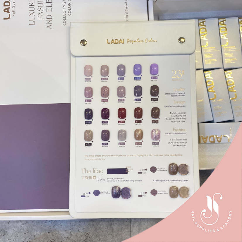 Jual LADAI PREMIUM GEL POLISH THE LILAC SERIES Kutek Kuku Nail Art Set ...