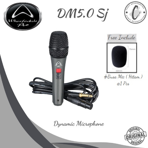 Jual Wharfedale Pro DM5.0SJ Dynamic Microphone Kabel Original DM5.0 Sj | Shopee Indonesia