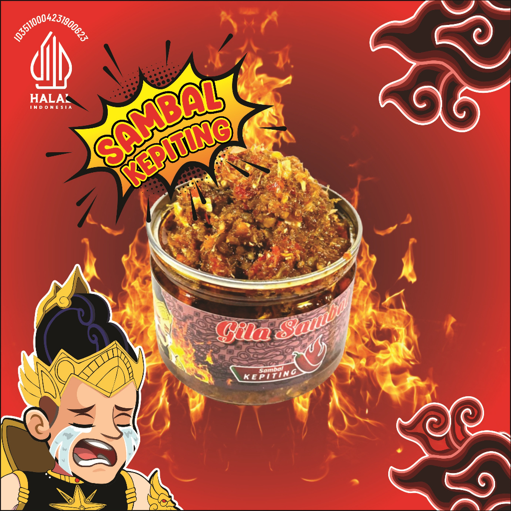Jual Sambal Olahan Gila Kepiting Pedas Spicy / Sambel Makanan Homemade ...