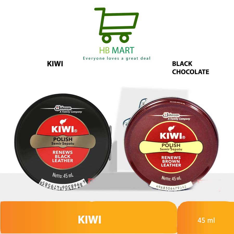 Jual KIWI POLISH SEMIR SEPATU BLACK / COKLAT 45ML | Shopee Indonesia