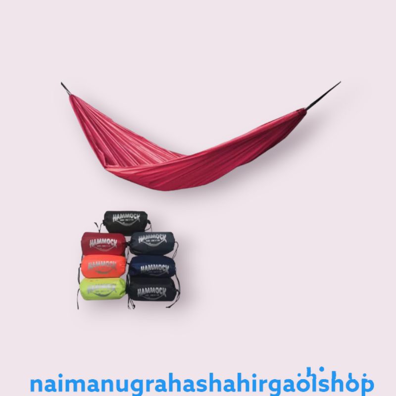Jual Hammock single / hamok ayunan camping - ayunan gantung | Shopee Indonesia