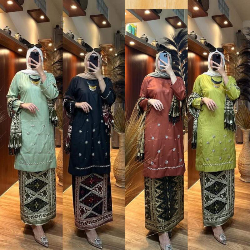 Jual Baju basiba mix mote bahan toyobo dengan batik tanah liek | Shopee ...