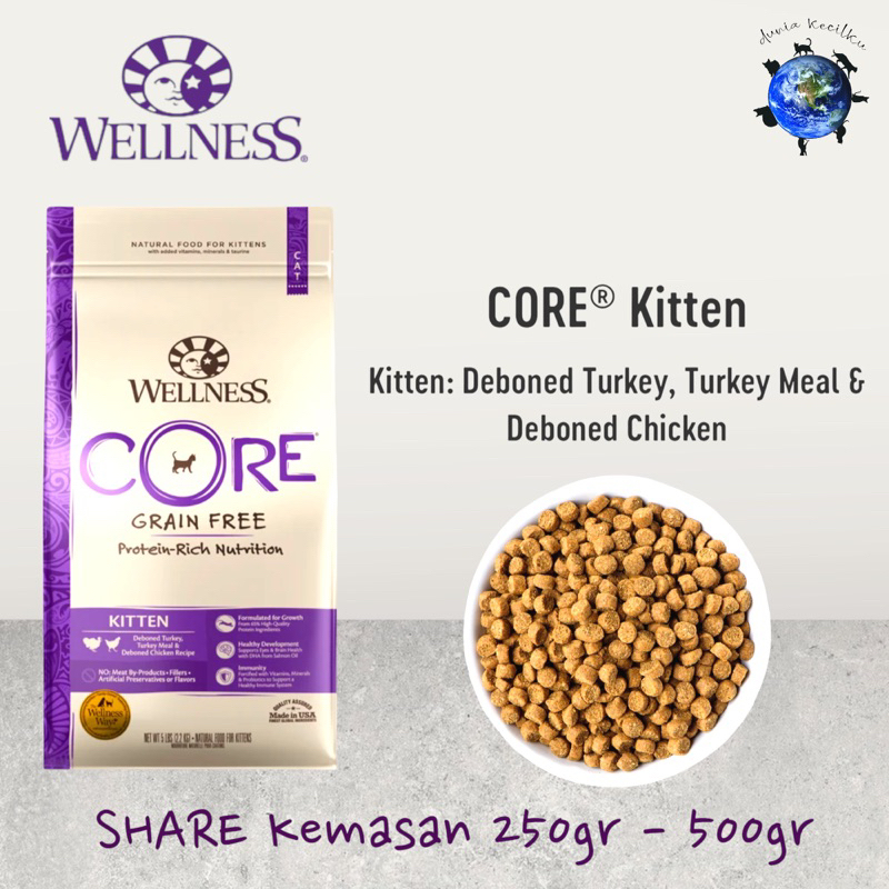 Jual Wellness CORE Kitten Formula Deboned Turkey & Chicken REPACK 250g ...
