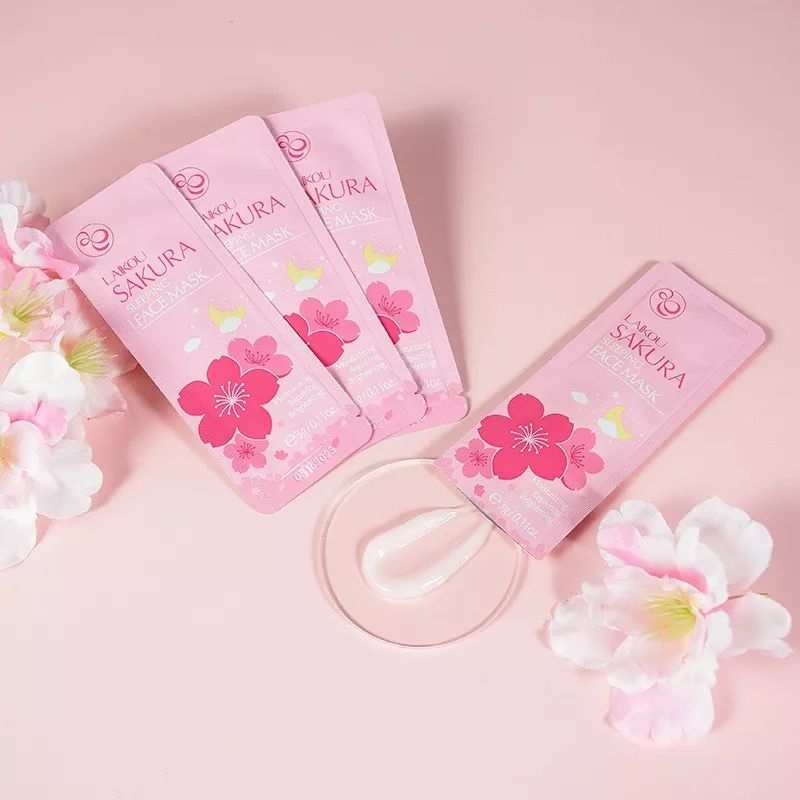 Jual Laikou Sakura Sleeping Mask Sachet Tanpa Bilas 3g | Shopee Indonesia