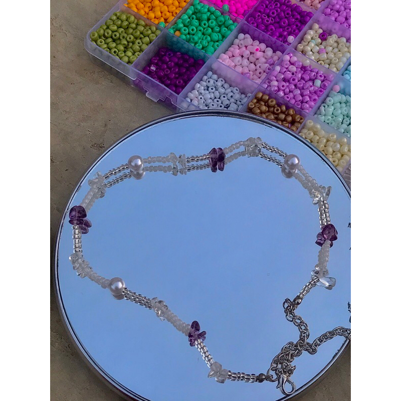 Jual Kalung Manik Manik Wanita | Kalung Manik Manik Hijab | Kalung ...