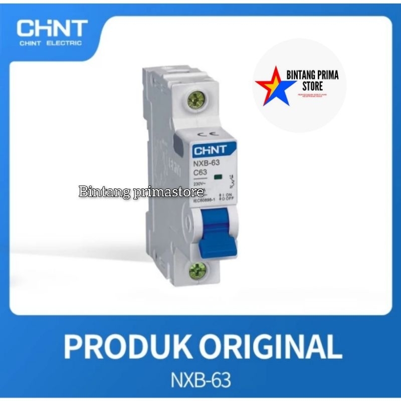 Jual MCB 6A,10A,16A, 20A, 25A, 32A, 40A 1P Merk Chint 230/400V | Shopee ...