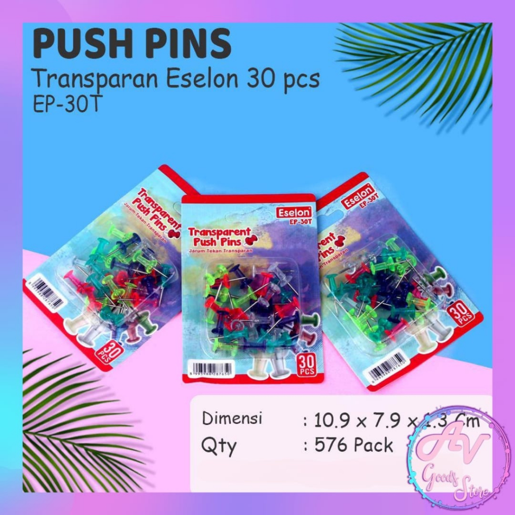 Jual Push Pin / Paku Pines Warna / Paku Pin / Push Pin Warna ...