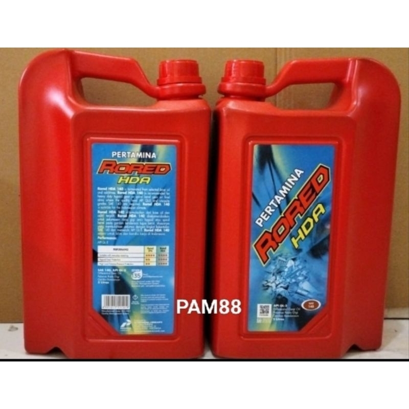 Jual Oli Rored HDA..5 liter..sae 140, hrga jual 1 btl | Shopee Indonesia