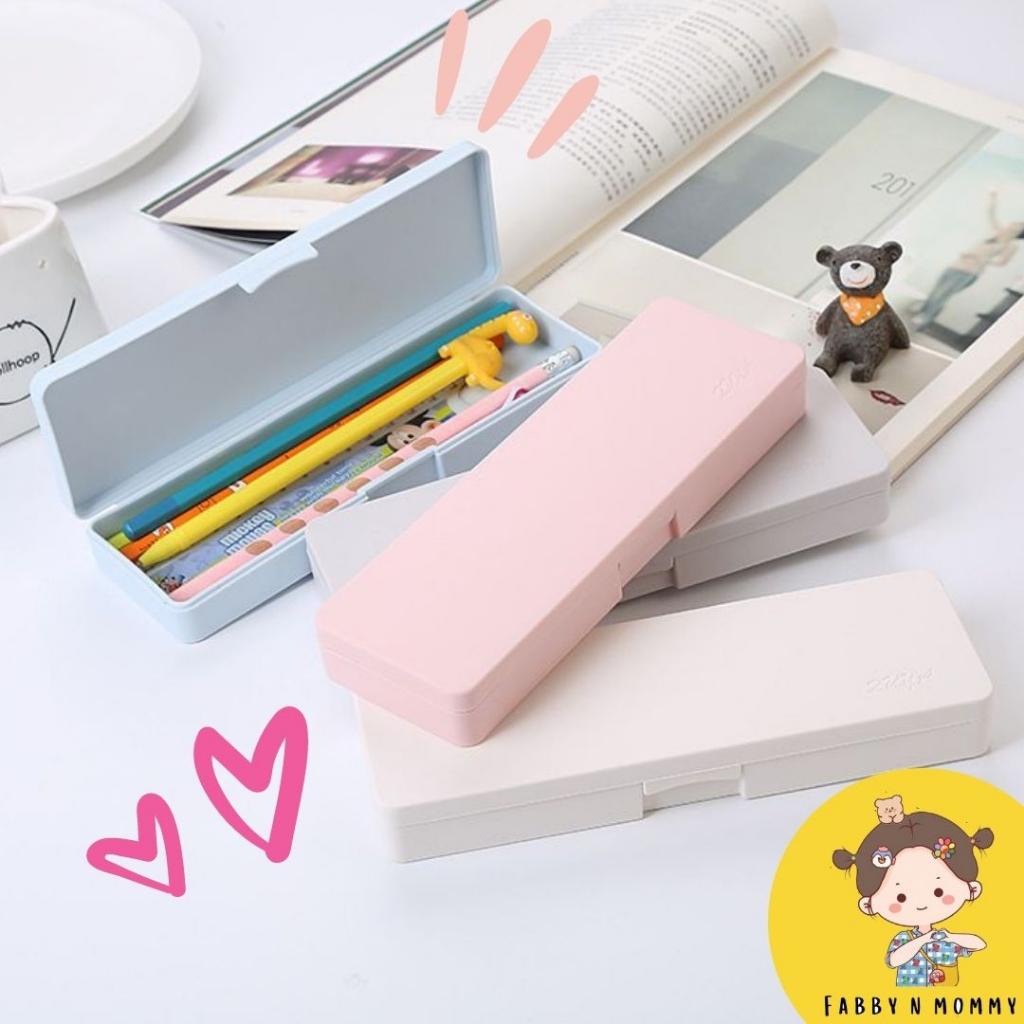 Jual [FABBYNMOMMY] - TEMPAT PENSIL POLOS AESTHETIC / KOTAK PENSIL KOREA ...