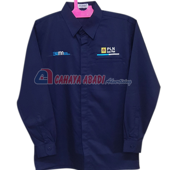 Jual Kemeja BUMN PLN Icon Plus Seragam BUMN PLN Icon Plus Navy | Shopee ...