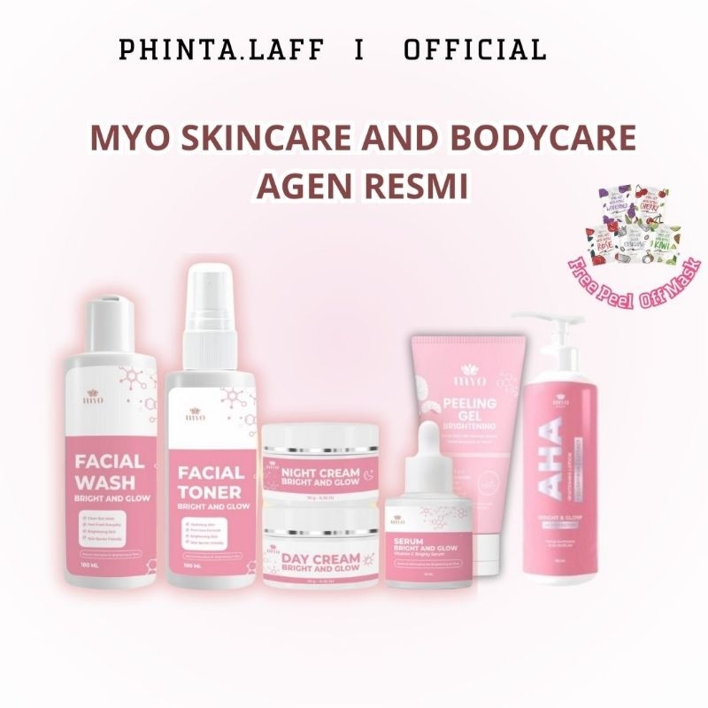 Jual READY STOK! MYO SKINCARE MYO SET SKINCARE WHITENING FLOW 1 SET 4 ...