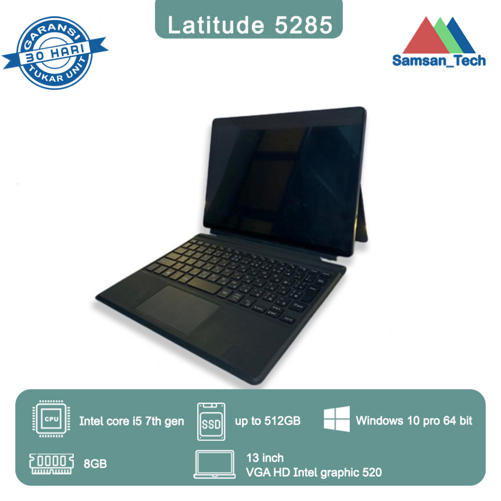 Jual Dell latitude 5285 2in1 Core i5 Gen7 RAM 8GB SSD 128GB Laptop ...