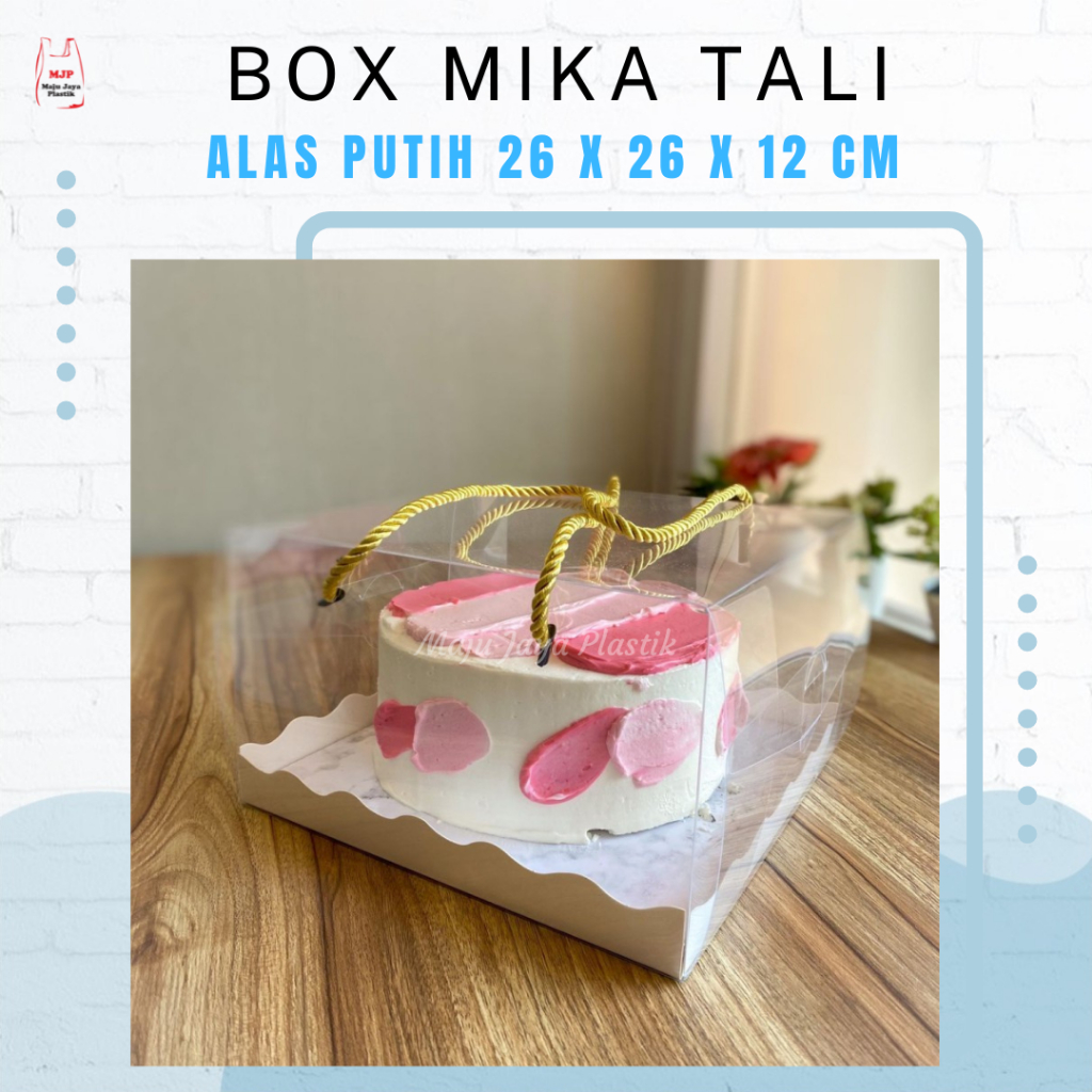 Jual Box Mika Transparan Tali Kotak Mika Hampers Kue Tumpeng Puding ...