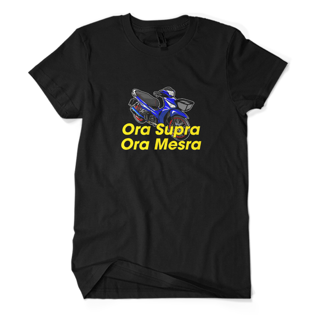 Jual Kaos Distro Premium ORA SUPRA ORA MESRA - Baju Hobi Otomotif Motor ...