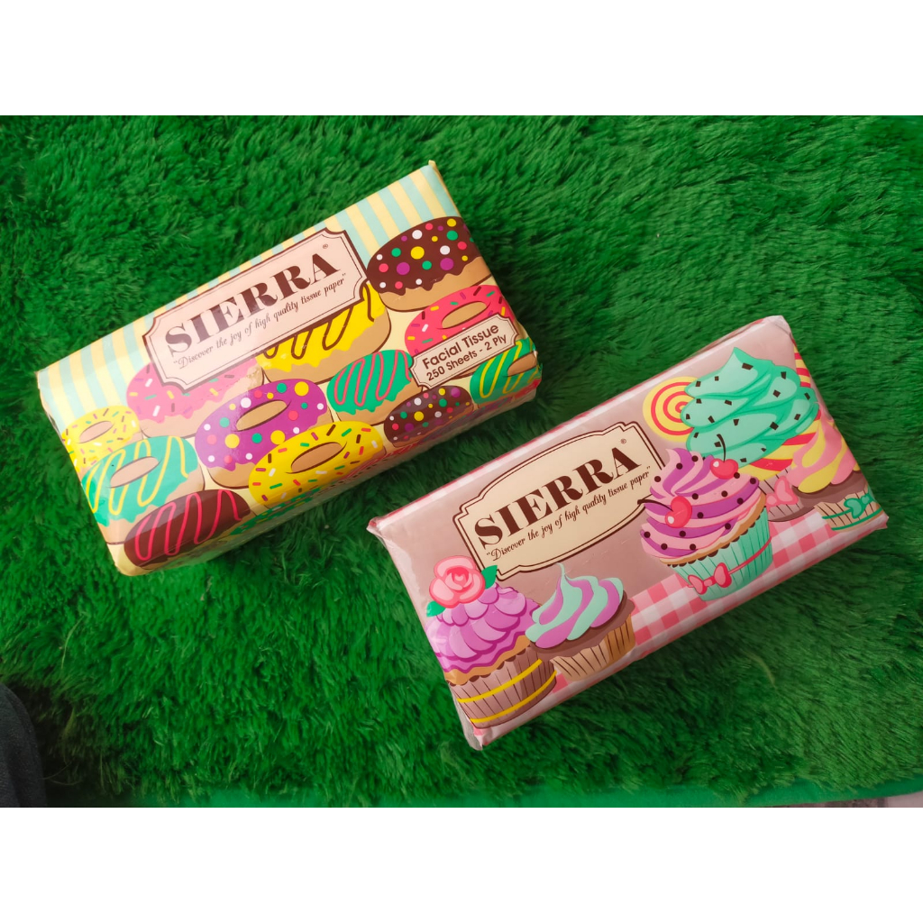 Jual Tissue Sierra 250 sheets, 2 ply facial tissue (Harga Satuan ...