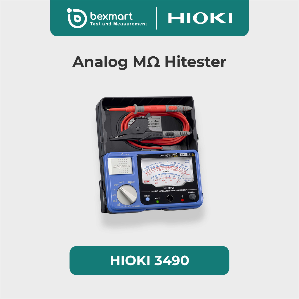 Jual HIOKI 3490 Analog Insulation Megger Tester Jarum 1000V | Shopee ...