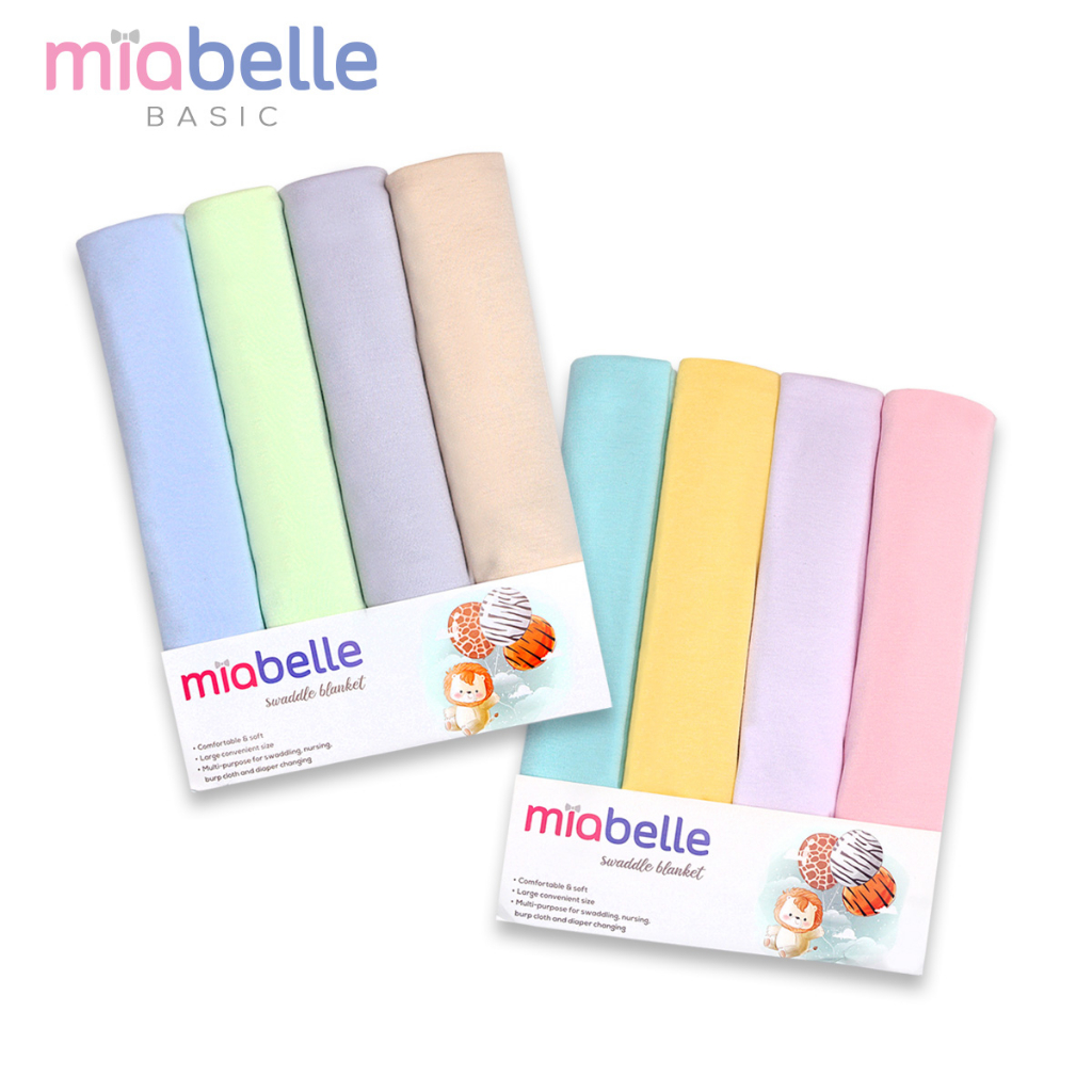 Jual Miabelle Swaddle Bedong Bayi Set 4pcs | Shopee Indonesia