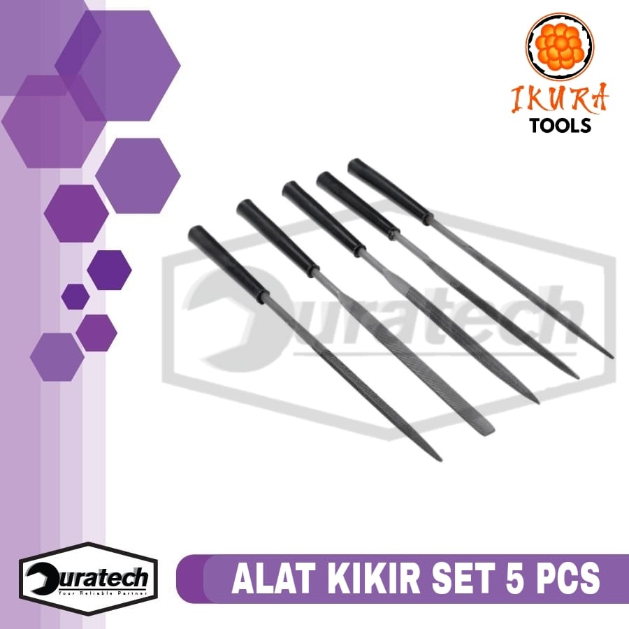 Jual Alat kikir diamond set 5pcs 140mm x 3mm kikir intan besi 1 set 5 ...