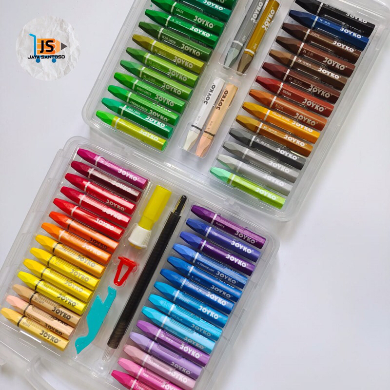 Jual Krayon / Crayon JOYKO 55 warna Oil Pastel OP-55S | Shopee Indonesia
