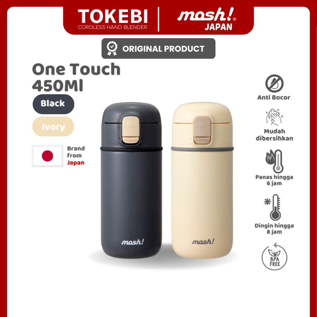 Jual Mosh! Latte One Touch - Botol Minum/ Tumbler 450ml | Shopee Indonesia