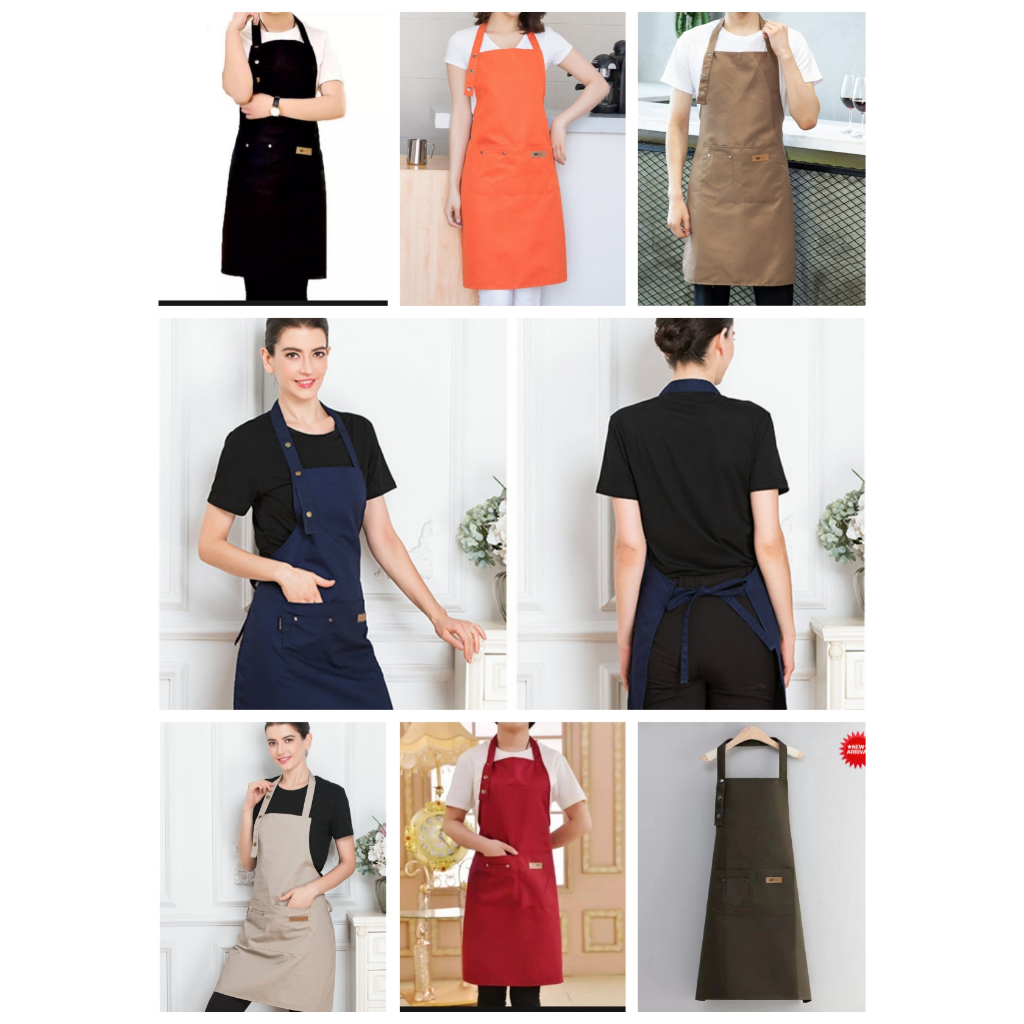 Jual Apron Barista Korean Style Celemek Pria Wanita Celemek Anti Air ...
