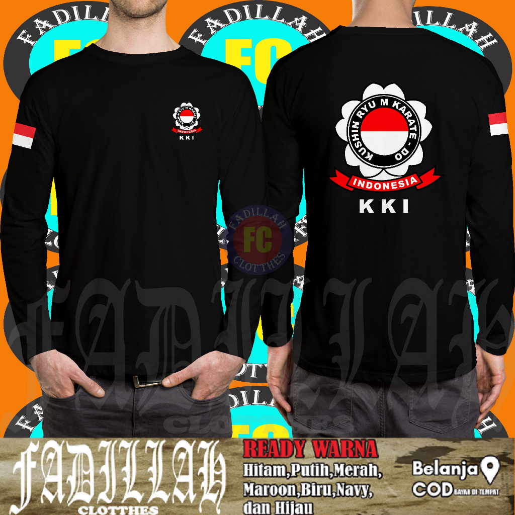 Jual Kaos Kushin Ryu M Karate-DO Indonesia KKI Karate DB Lengan Panjang ...