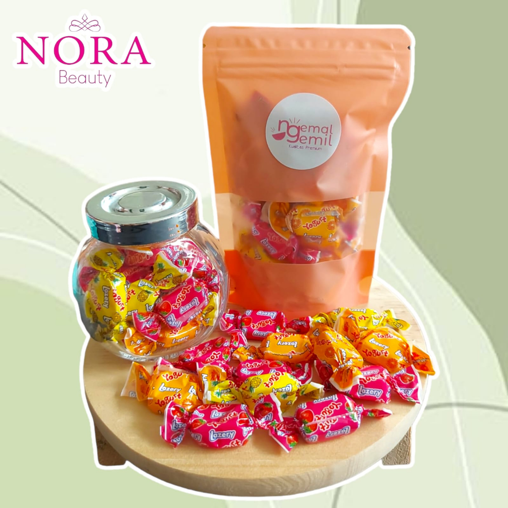 Jual Cemilan Permen Yogurt Kenyal Aneka Rasa Buah //murah | Shopee ...