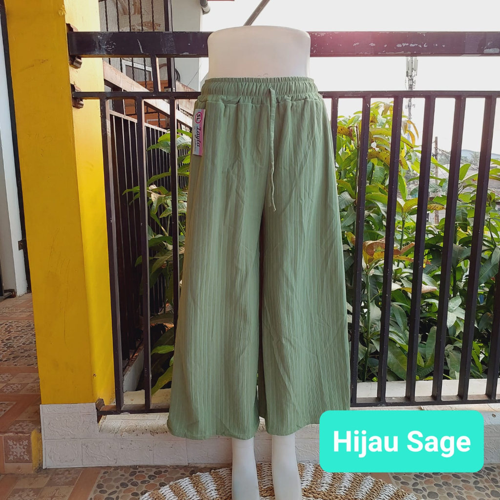 Jual kulot panjang knit pants standar dan jumbo max 150kg | Shopee ...