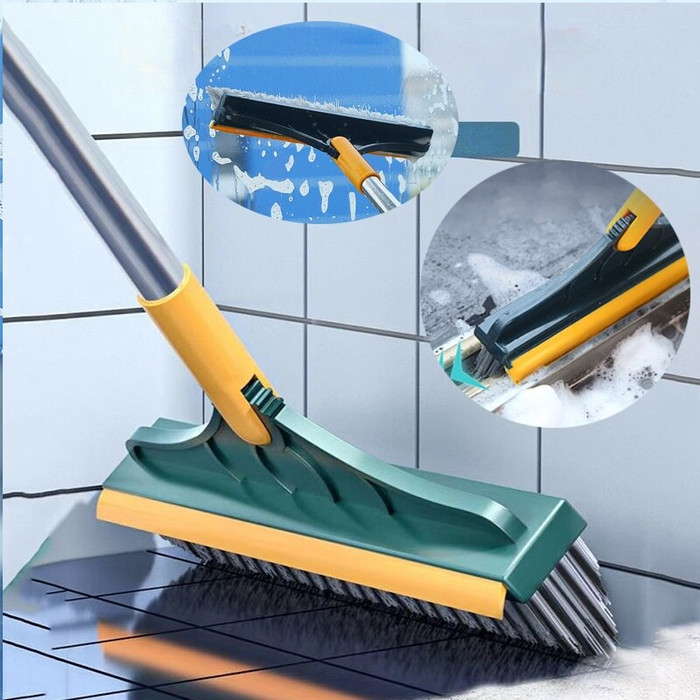 Jual Sikat Lantai WC 3in1 Wiper Sikat Pembersih Gagang Panjang Closet ...