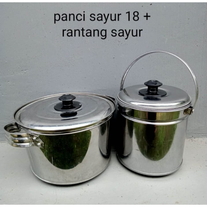 Jual PAKET MURAH PANCI SAYUR + RANTANG SOTO BAHAN STENLIS TEBAL ...