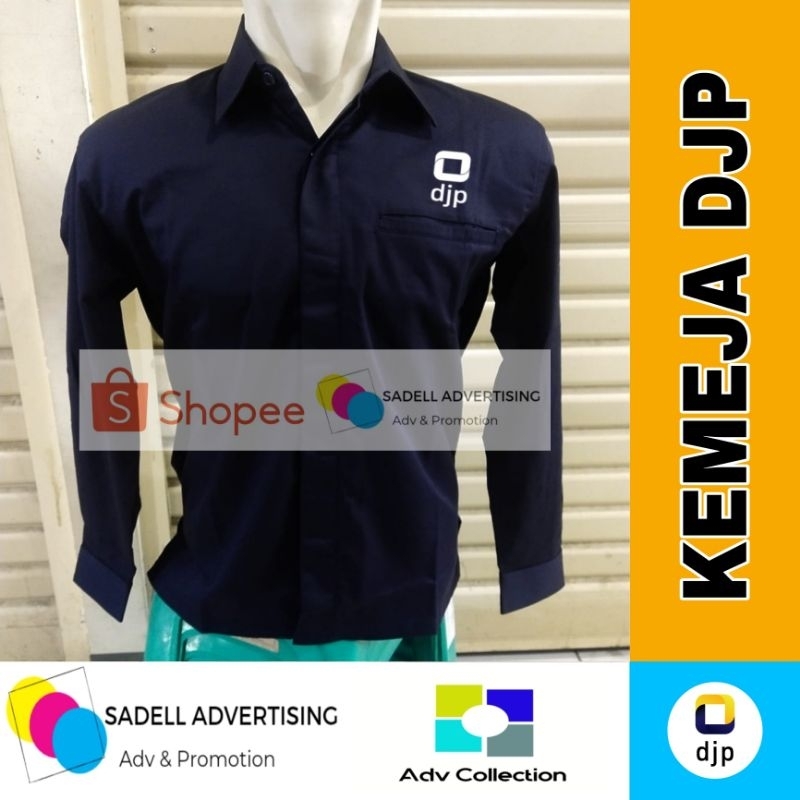 Jual Kemeja DJP Seragam DJP Navy Lengan Panjang Pria Bordir | Shopee ...