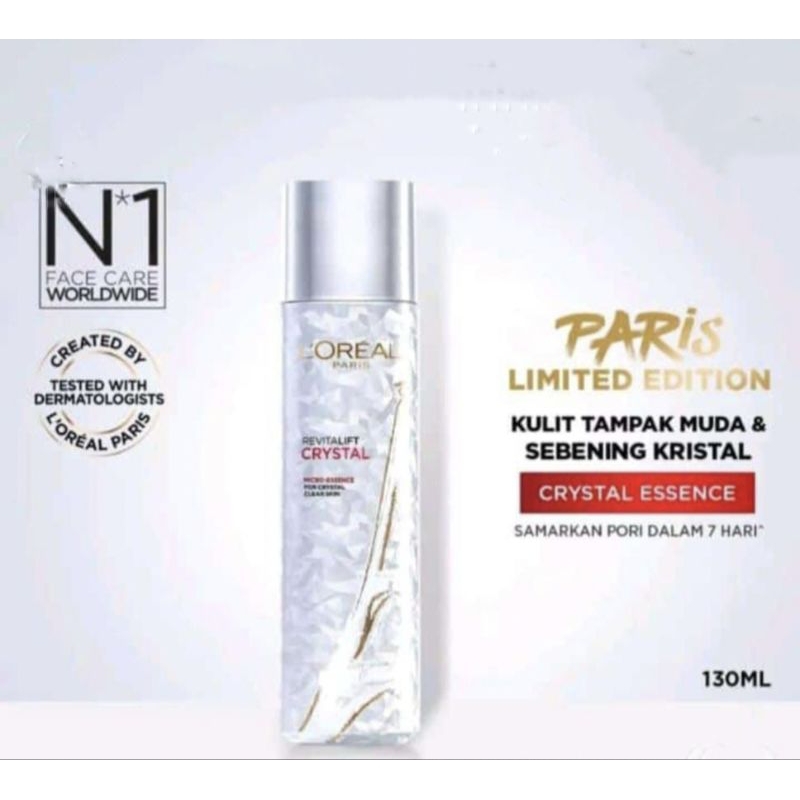 Jual L'oreal Paris Revitalift Crystal Micro Essence Water Serum For Crystal Clear Skin 130ml ...