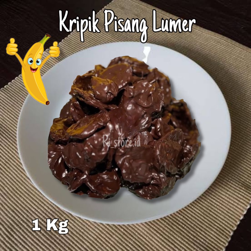 Jual 1 Kg Keripik Pisang Coklat Lumer | Kripik Pisang Lumer | Cemilan ...
