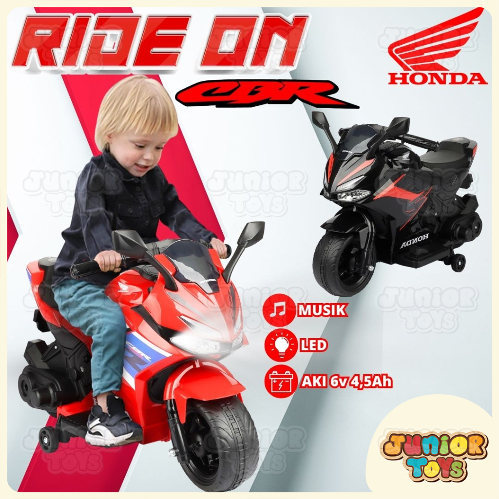 Jual Motor Aki Anak CBR Mainan Motoran Bisa Dinaiki Sepeda Dorong Ride ...