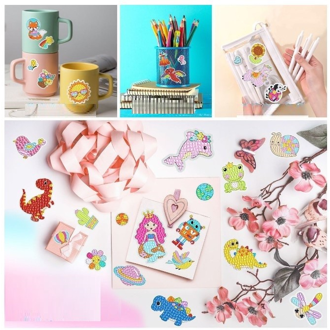 Jual Mainan stiker kristal gem,DIY 5D Diamond painting, Sparkle Gem ...