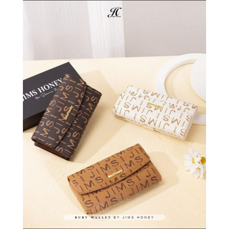 Jual Jims Honey - Ruby wallet dompet panjang wanita minimalis simple free box exclusive | Shopee ...