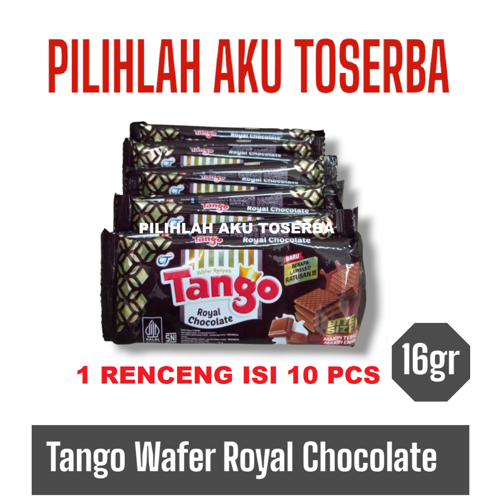 Jual Tango Wafer ROYAL CHOCOLATE RENCENG - (HARGA 1 RENCENG ISI 10 ...