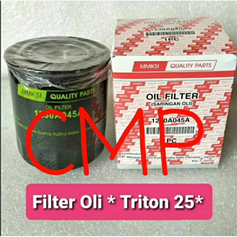 Jual FILTER OLI SARINGAN MINYAK OIL FILTER MITSUBISHI TRITON 2.5 2500CC ...