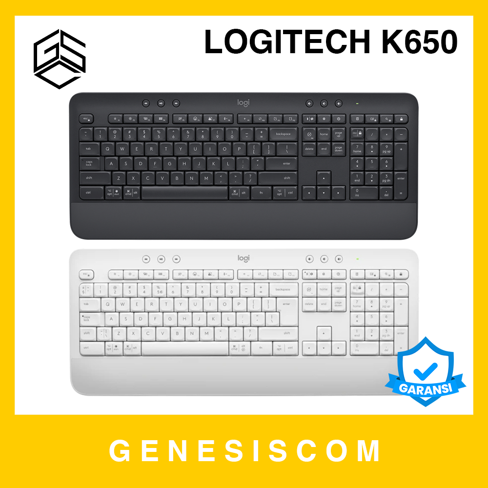 Jual Keyboard Wireless LOGITECH K650 Signature Bluetooth Comfort Full ...