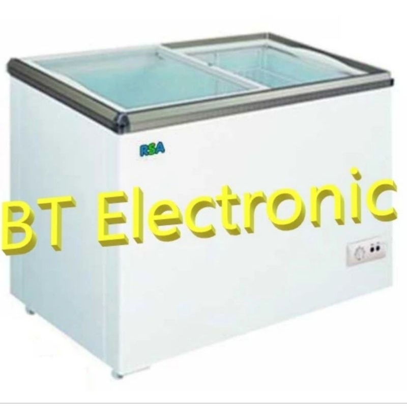 Jual Chest Freezer RSA XS-200 / XS200 Sliding Flat Glass Box Pembeku ...